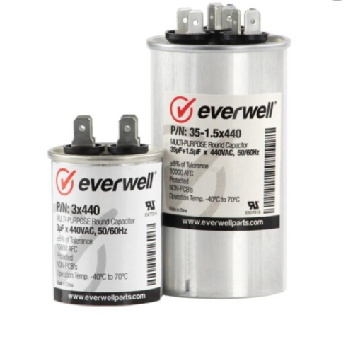 45-5X440 – 45-5µf x 440V Dual Round Run Capacitor | JJ AC SUPPLY