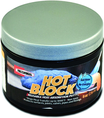 Rectorseal 83560 - Hot Block® Heat Absorption Putty, 8 Ounce Plastic ...