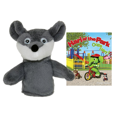 Hari at the Park book with Moe Finger Puppet | Haris World