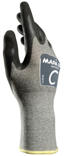 LUVA MAPA KRYTECH 585 COM BORRACHA NITRÍLICA RESISTÊNCIA A CORTE NÍVEL ...