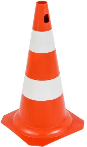 CONE RIGIDO 50CM LR/BC FAIXAS INJETADAS (03) | Balaska Equipamentos