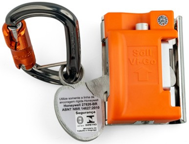 TRAVA QUEDAS DESLIZANTE PARA LINHA DE VIDA FLEXÍVEL VI-GO (27826-BR ...