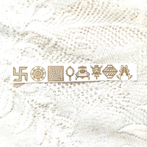 Metal transfer stickers -Ashta Mangal | Rizzisartncrafts