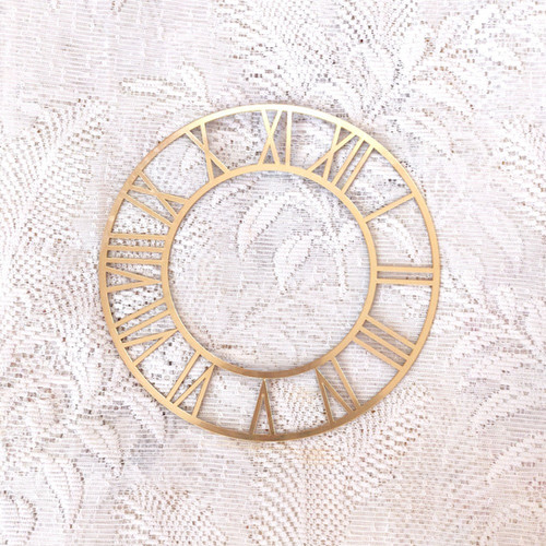 Roman number dial rings - Golden acrylic | Rizzisartncrafts