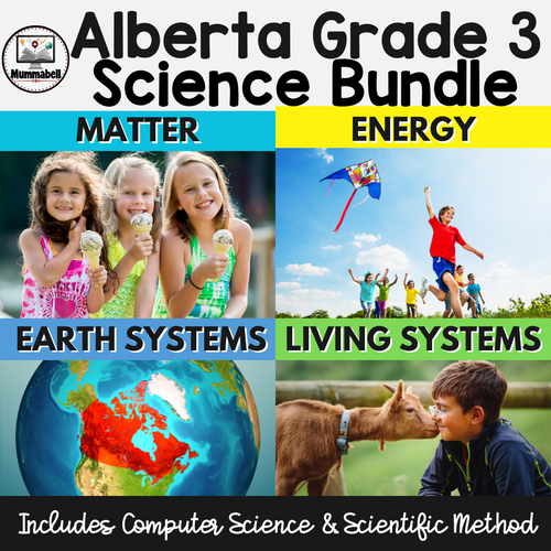 Grade 3 BUNDLE New Alberta Science Curriculum | Mummabell Teaching R