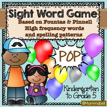 Sight Word Game - High Frequency Words | Mummabell Teaching R
