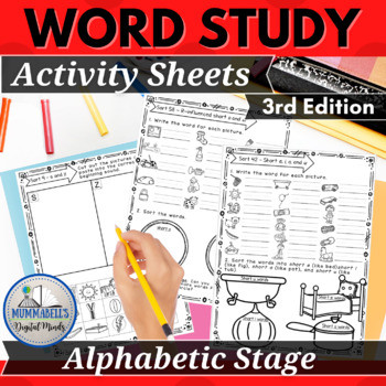 Words Their Way™ for Alphabetic Spellers Activity Sheets - 3rd Edition ...
