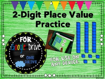 2-Digit Place Value Practice for Google Drive - Great for Distance ...