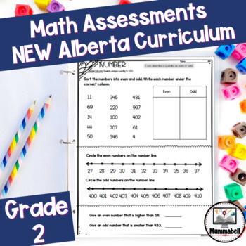 Grade 2 Math Assessments - NEW ALBERTA CURRICULUM 2022 | Mummabell ...