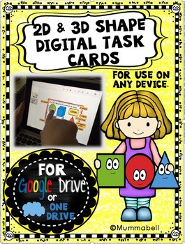 2D and 3D Shape Digital Task Cards - DIGITAL activity | Mummabell ...