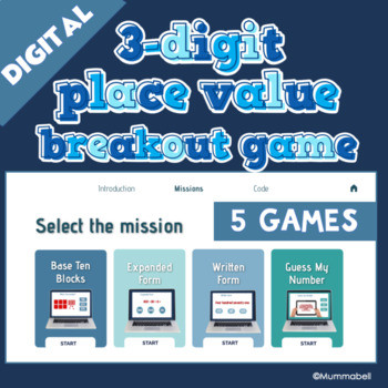 3-Digit Place Value Digital Breakout Game | Mummabell Teaching R