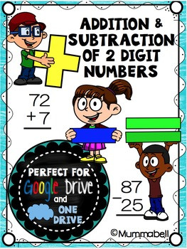 Addition & Subtraction of 2-digit Numbers - DIGITAL Activity ...