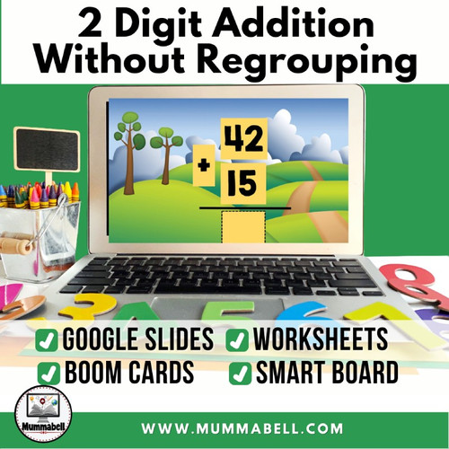 Two Digit Addition Without Regrouping - Seasonal - PDF -Digital - BOOM ...