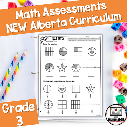 Grade 3 Math Assessments - NEW ALBERTA MATH CURRICULUM 2022 | Mummabell ...