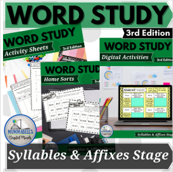 Words Their Way™ for Syllables and Affixes Spellers BUNDLE - 3rd ...