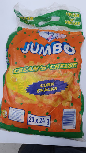 Jumbo Cream n Cheese Corn Snacks - 20 pack | Zimfoods Uk