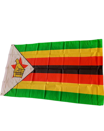 Zimbabwean Zim Flag LARGE 90×142 | Zimfoods Uk