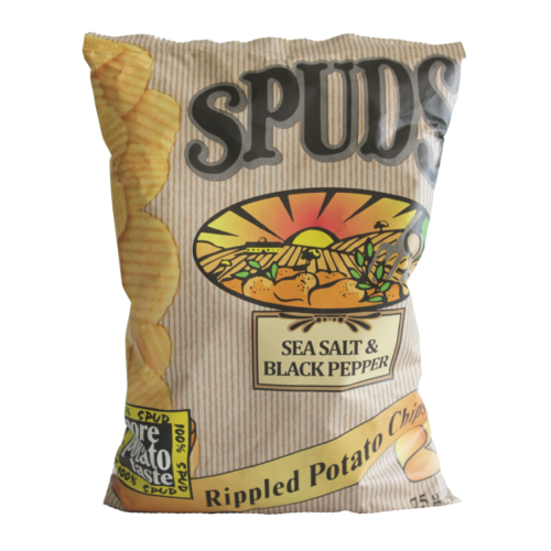 Spuds Sea Salt & Black Pepper | Zimfoods Uk