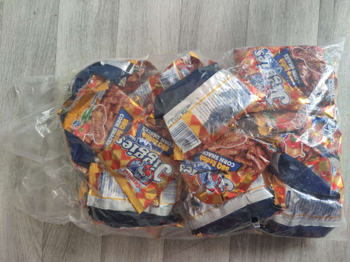 Jiggies BBQ beef corn snacks - 20 pack | Zimfoods Uk