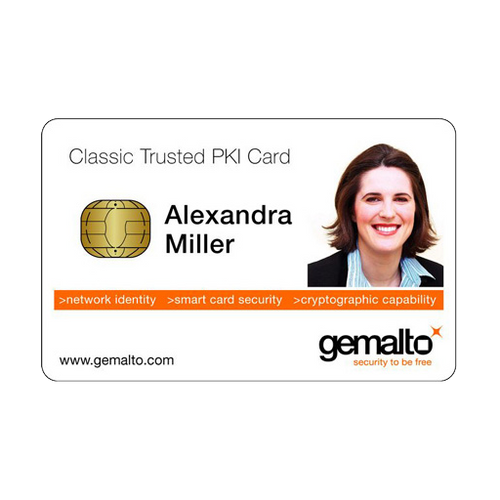 Gemalto IDCore 10 White Gloss PVC Card | QID Cards