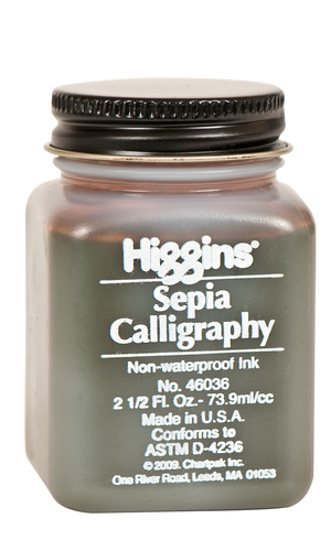 Calligraphy Sepia Ink | higgins