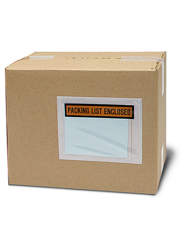 "Packing List Enclosed" Poly Envelope with Window, 4-1/4" x 5-1/2 ...