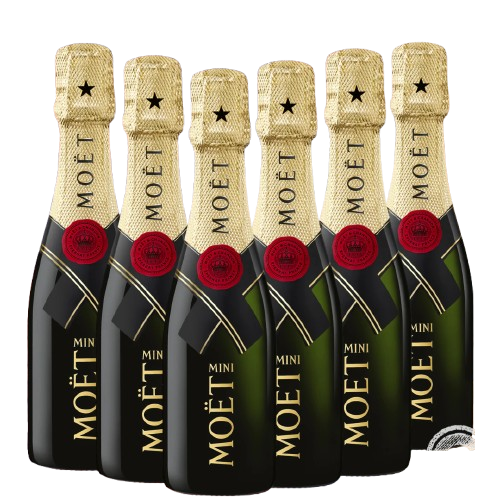 CHAMPAGNE MOET & CHANDON Brut Impérial - 1 by 6 mini bottles 20cl ...