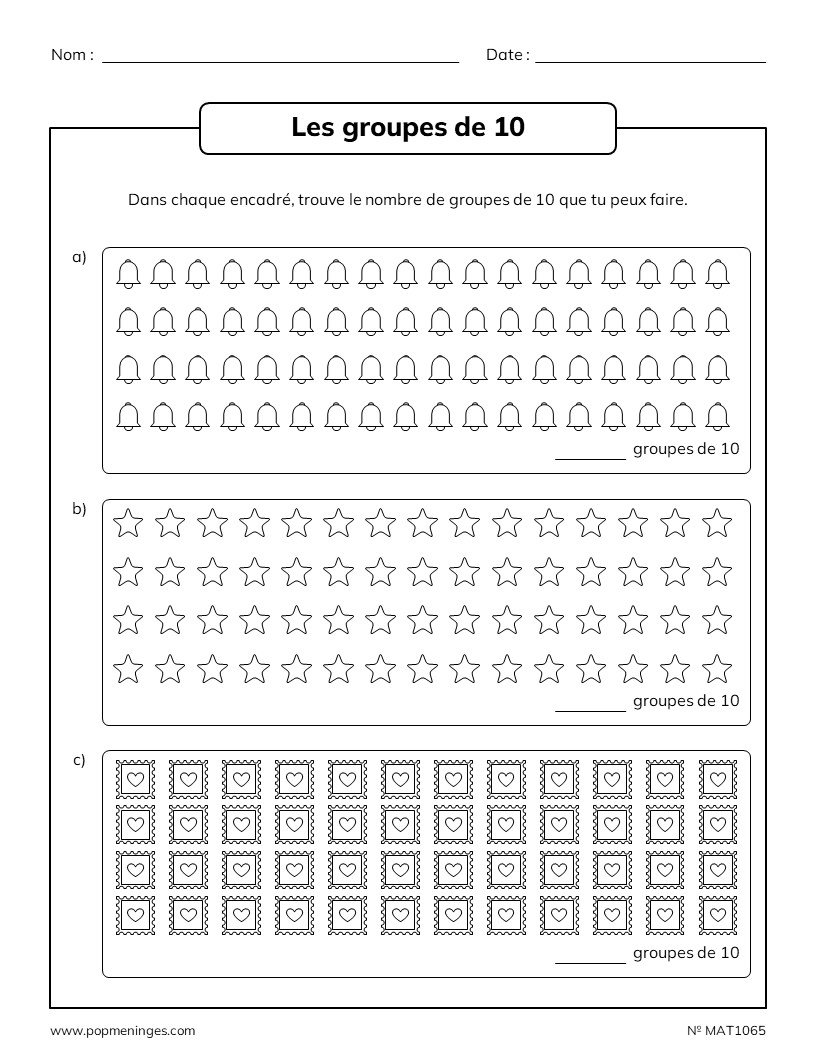 Les groupes de 10 | PopMéninges