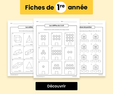 PopMéninges | Fiches d'exercices de mathématiques à imprimer