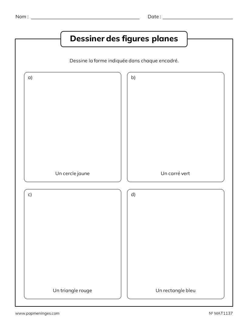 Dessiner des figures planes | PopMéninges
