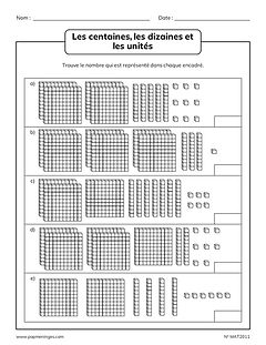 Les dizaines et les unités - Nombres à relier | PopMéninges
