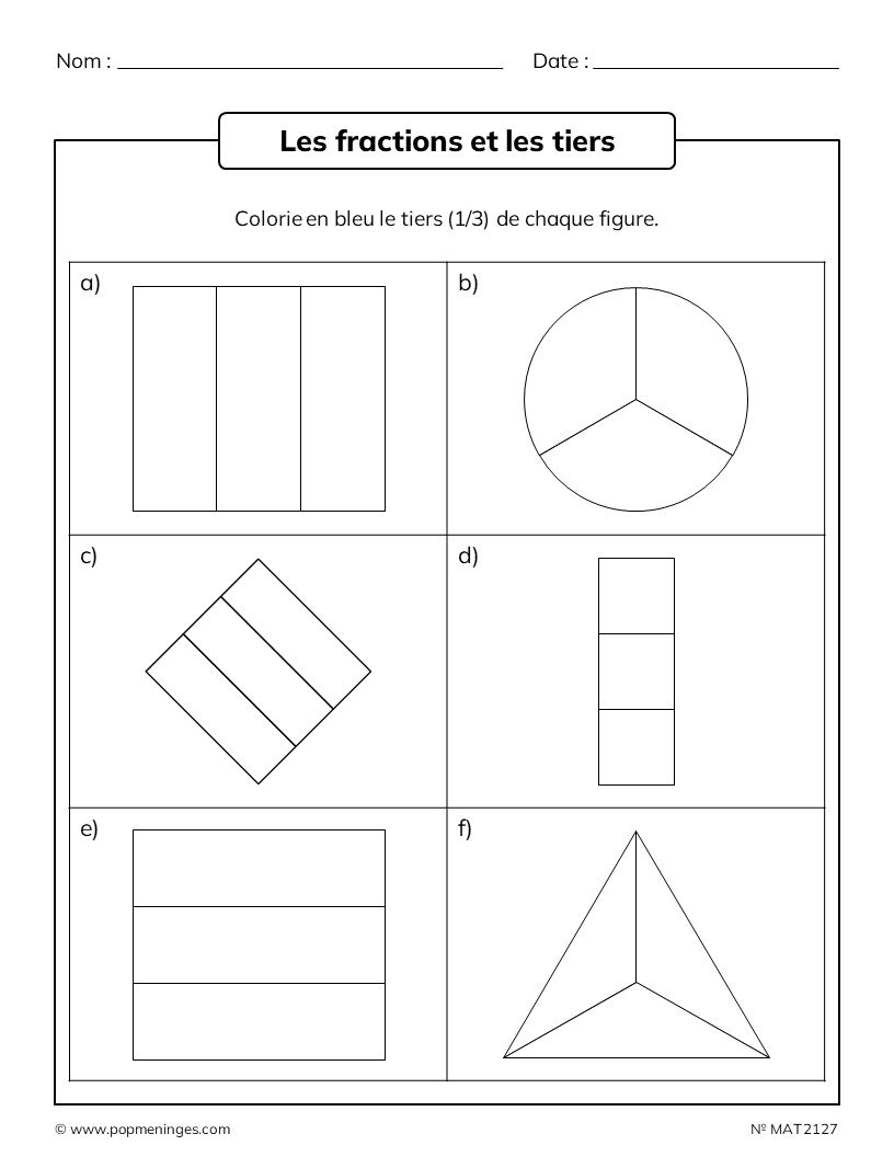 Les fractions et les tiers | PopMéninges