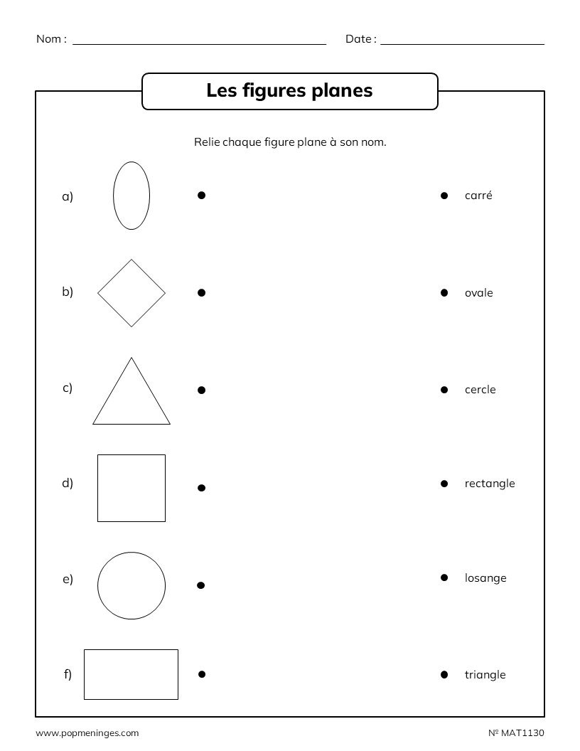 Les figures planes - Noms | PopMéninges