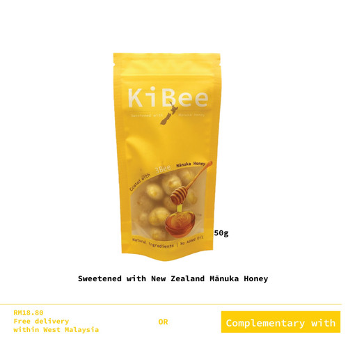 KiBee Manuka Honey Roasted Macadamia Nuts (50g) | 3Bee.my