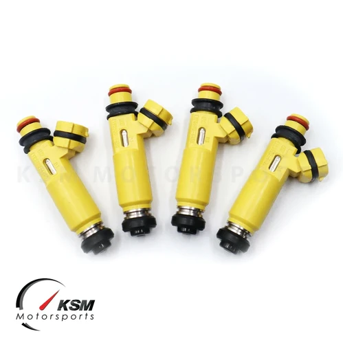 4x 550cc for MAZDA OEM 04-08 RX8 RX7 13B Miata fit Denso yellow fuel ...