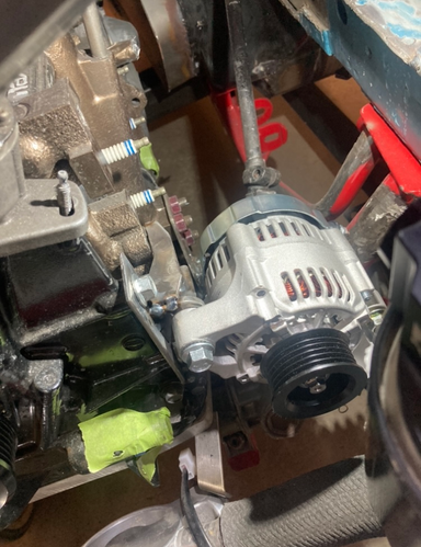 Mc² 13B Side Mount Suzuki Alternator Mount | Mc² Chassis