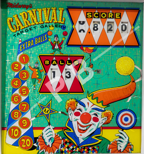 Carnival Midway Backglass | Pinball Backglass