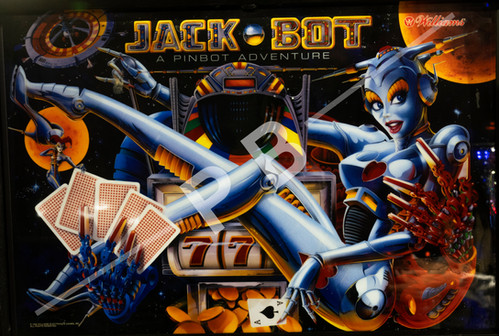 Jack Bot 1995 Williams Backglass | Pinball Backglass