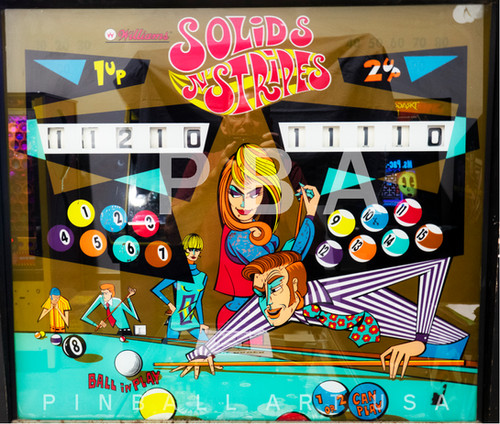 Solids and Stripes 1971 Williams | Pinball Art USA