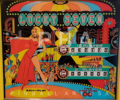 Lucky Seven 1978 Williams | Pinball Art USA