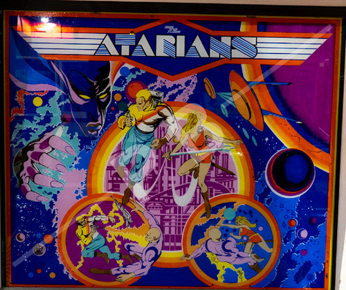 Atarians 1976 Atari Backglass | Pinball Backglass