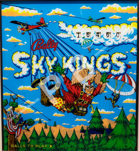 Sky Kings 1974 Bally Backglass | Pinball Backglass