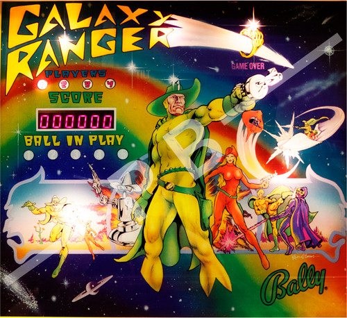 Galaxy Ranger 2005 Bally Backglass | Pinball Backglass