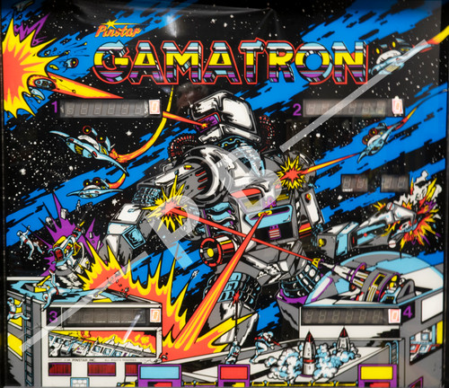 Gamatron 1985 Pinstar | Pinball Backglass