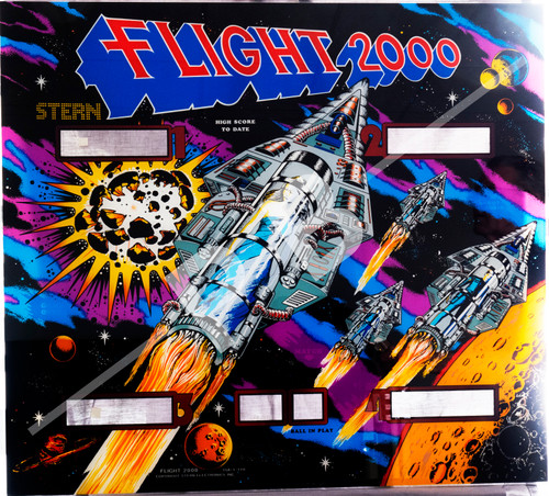 Flight 2000 1980 Stern Backglass | Pinball Backglass