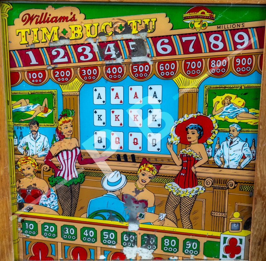 Tim Buc Tu 1956 Williams Backglass | Pinball Backglass