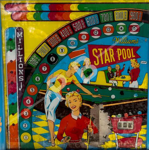 Star Pool 1954 Williams Backglass | Pinball Backglass