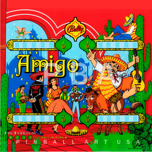 Amigo 1973 Bally | Pinball Art USA