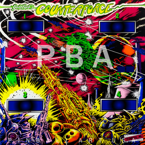 Counterforce 1980 Gottlieb | Pinball Art USA