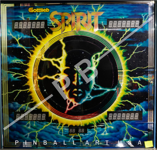 Spirit 1982 Gottlieb | Pinball Backglass